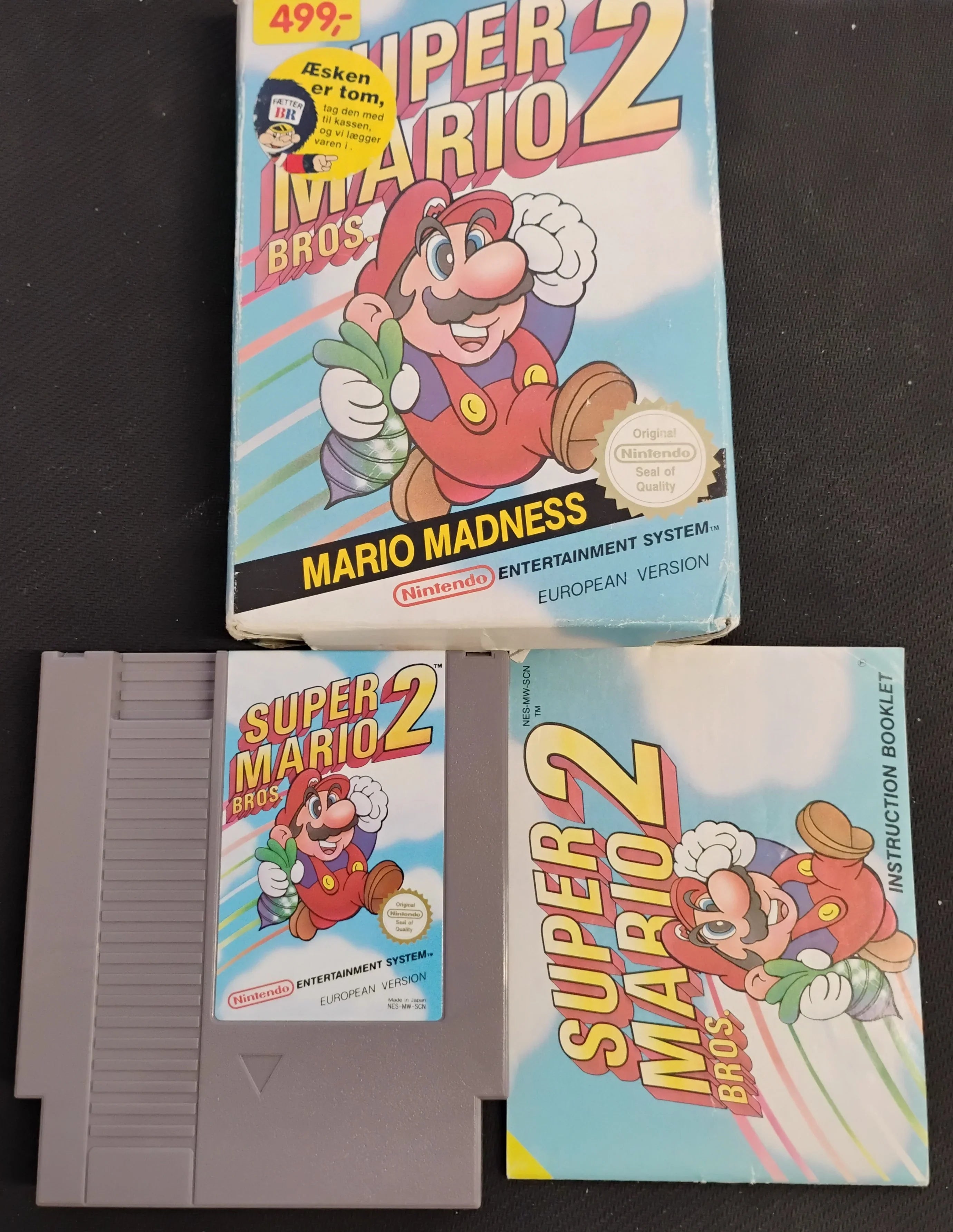 Super Mario Bros. 2 i æske (SCN) – ZZGames.dk