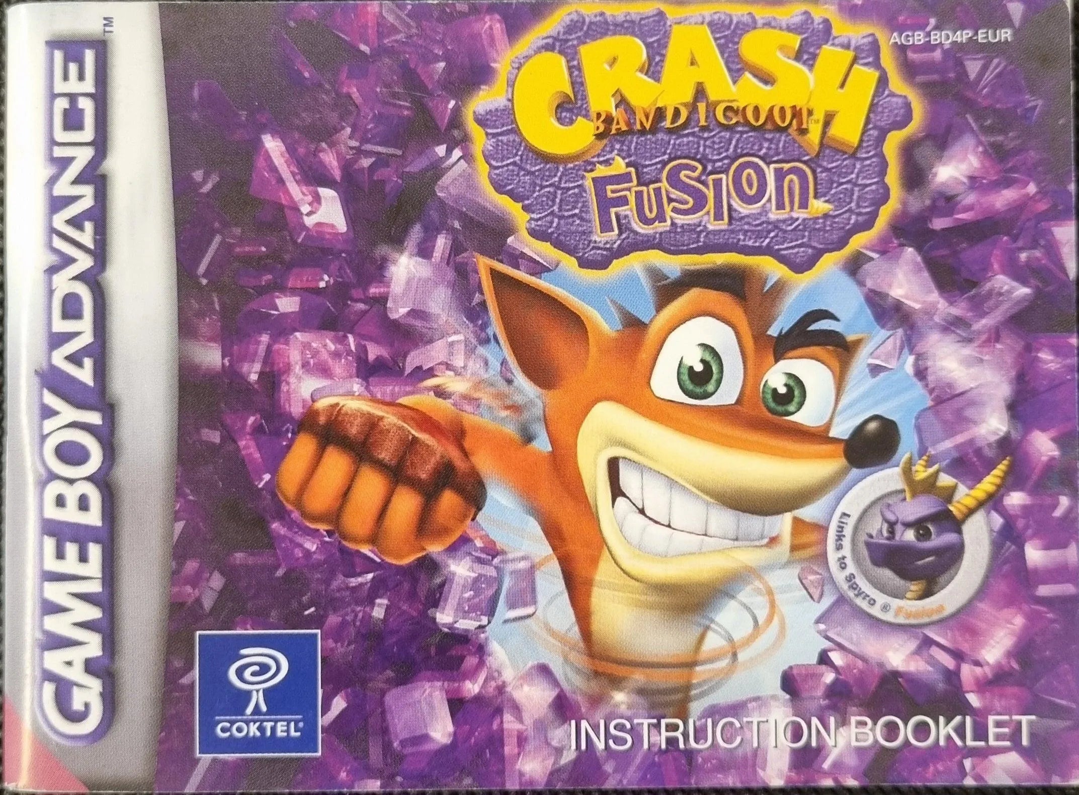 Crash Bandicoot Fusion manual (EUR) – ZZGames.dk