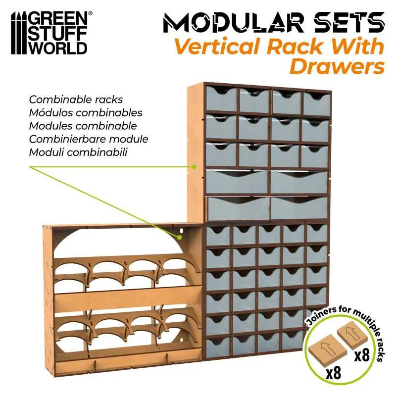 MDF Vertical rack with 30 Drawers – ZZGames.dk